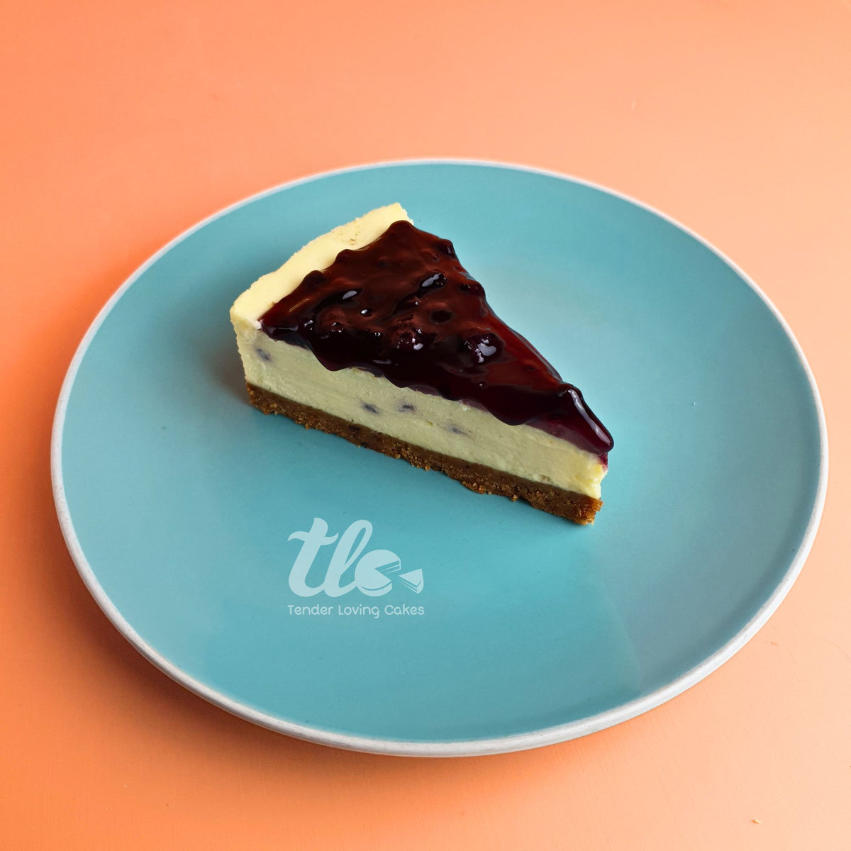 Blueberry Cheesecake Slice – Tender Loving Cakes