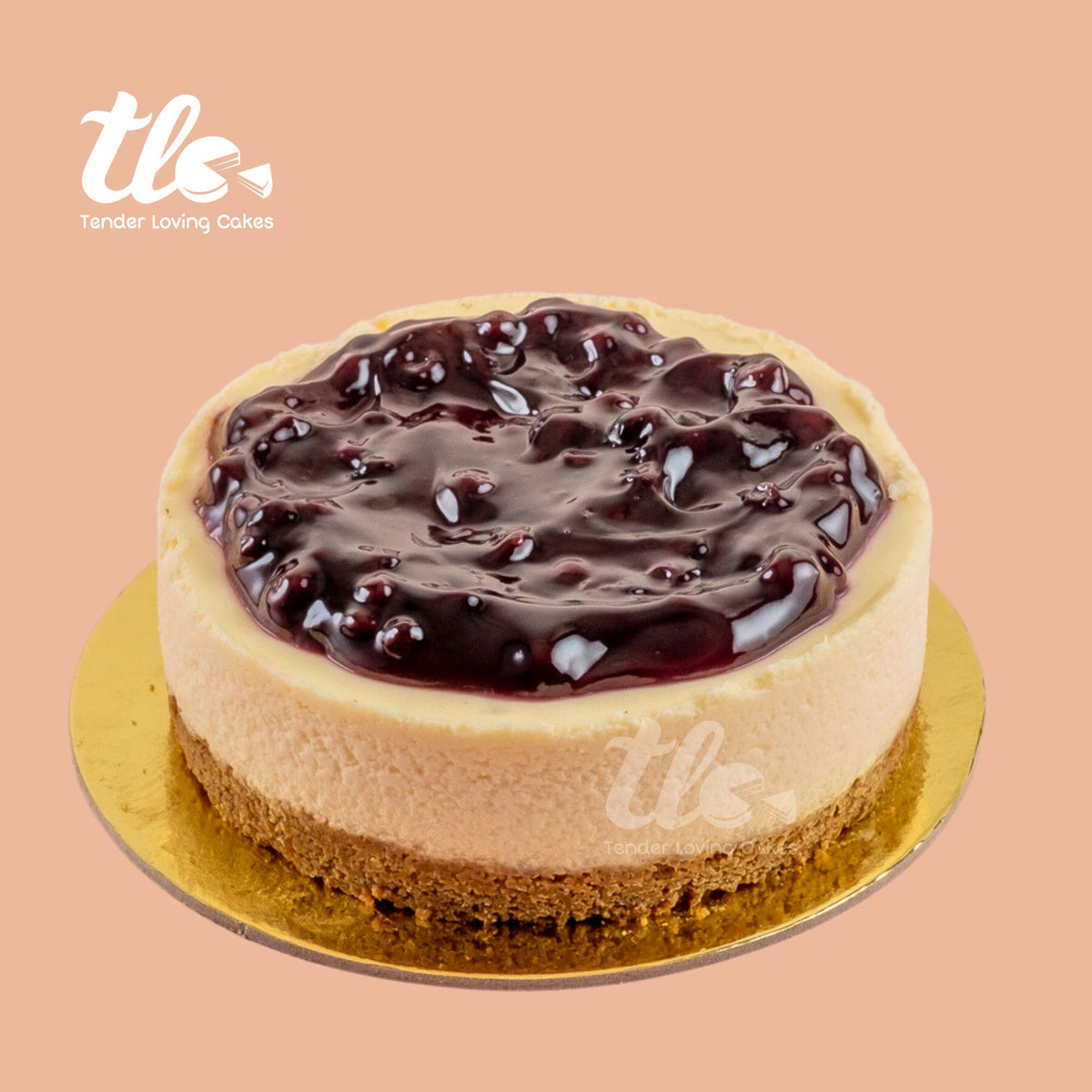 Petite Blueberry Cheesecake ( 5 inch Round ) – Tender Loving Cakes