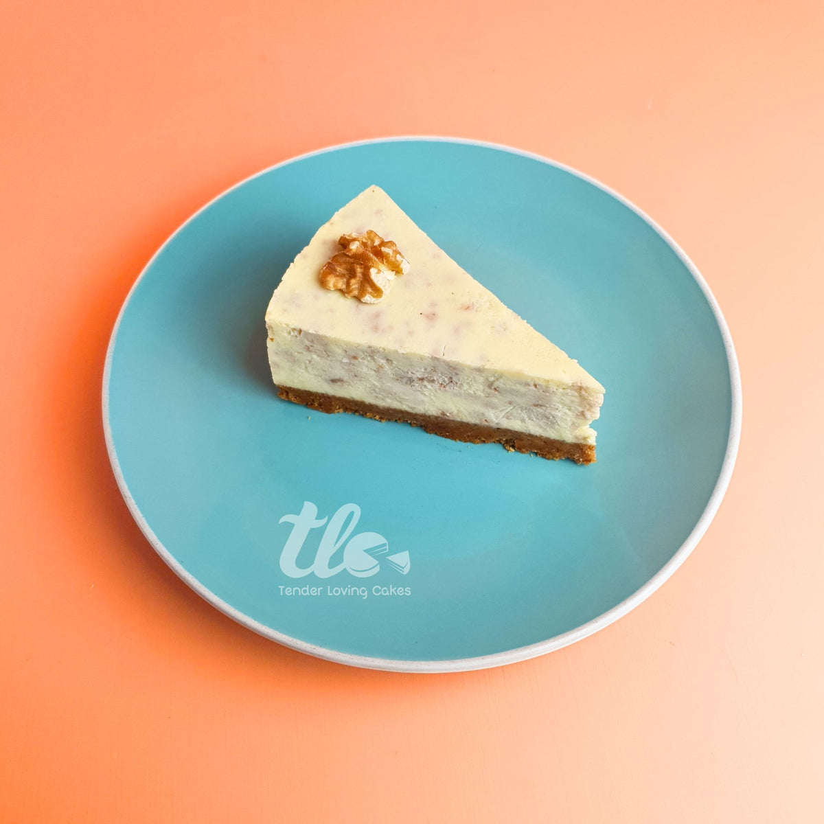 Walnut Cheesecake Slice – Tender Loving Cakes